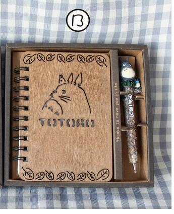 Totoro Wooden Notebook - Ghibli Store