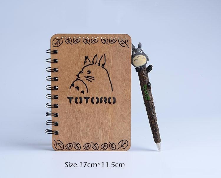 Totoro Wooden Notebook - Ghibli Store