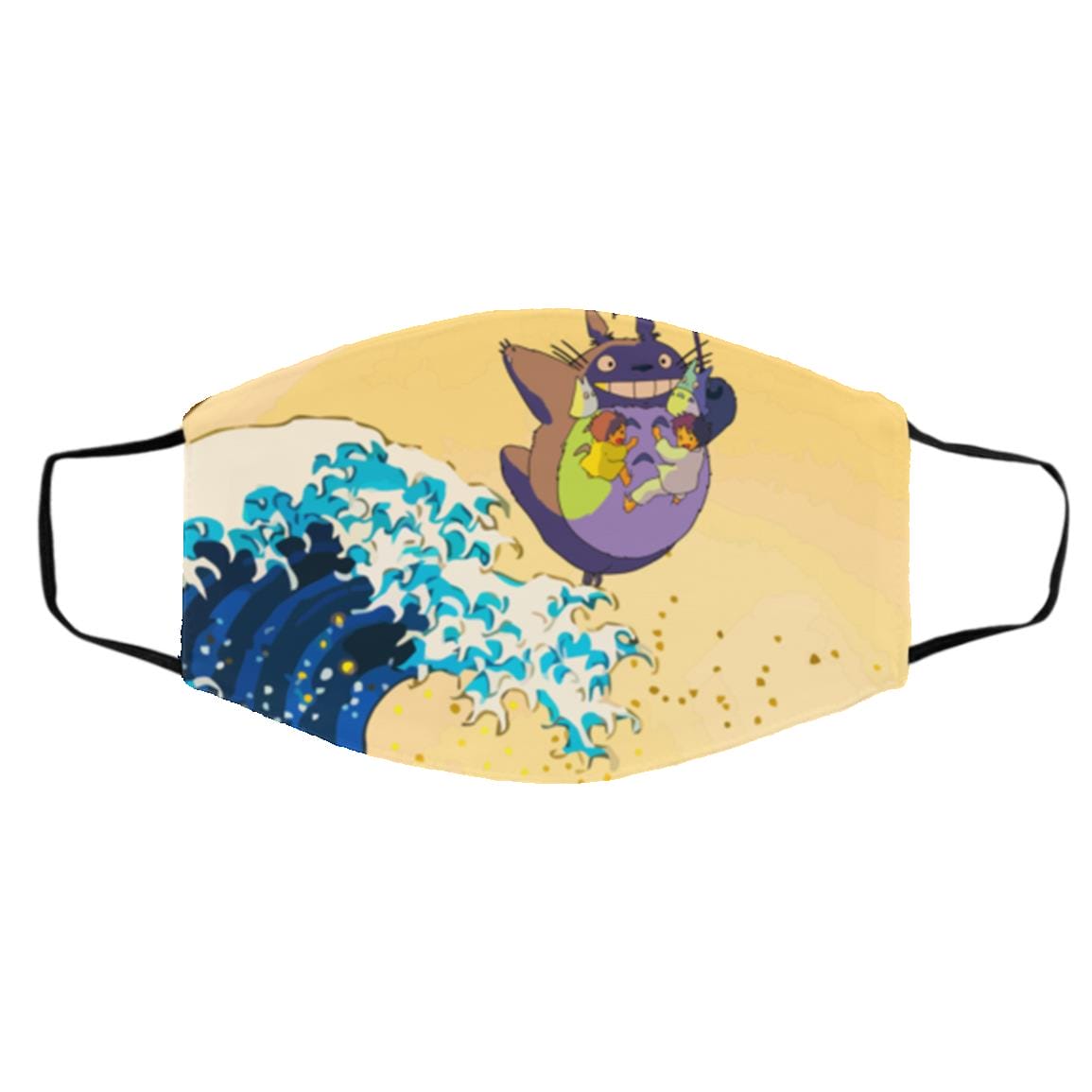 Totoro On The Waves Face Mask - Ghibli Store