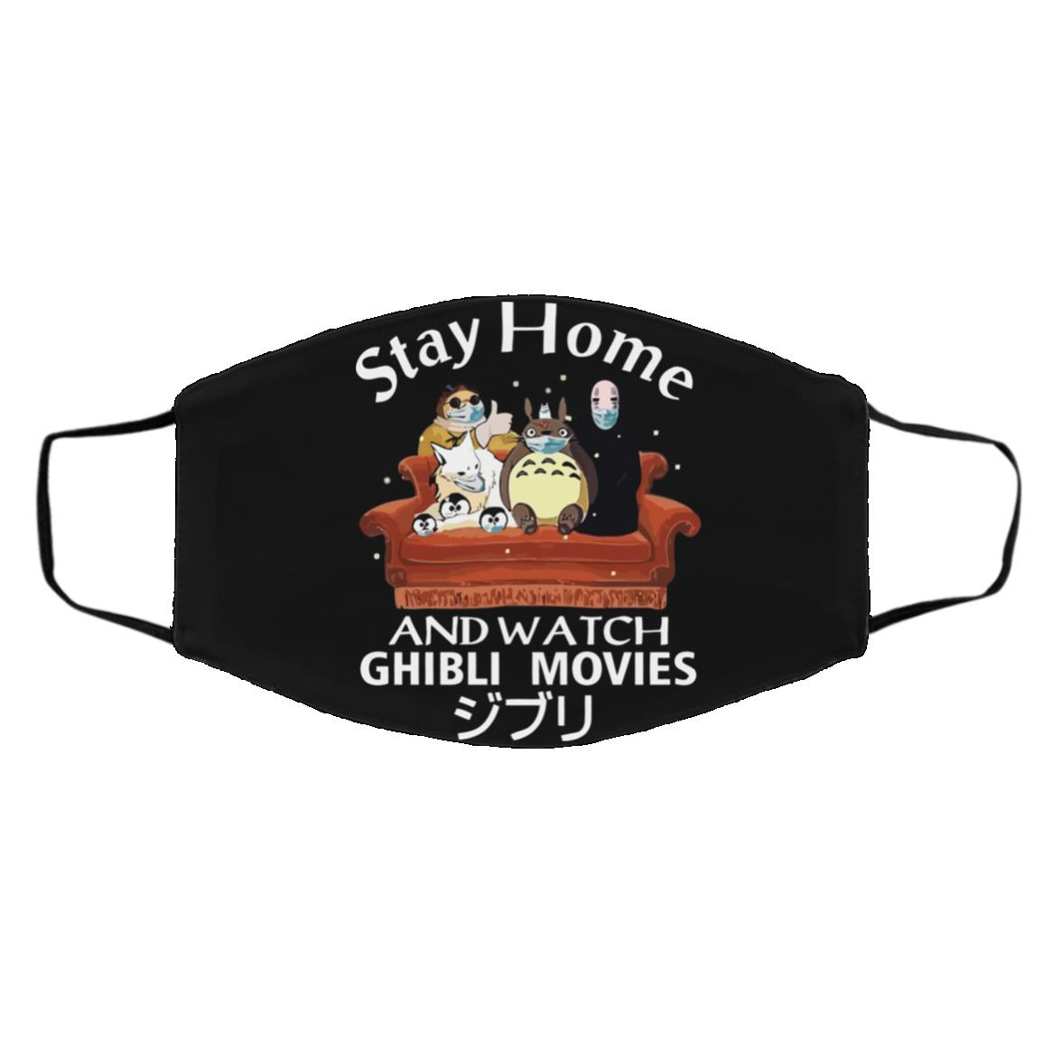 Stay Home and Watch Ghibli Movie Face Mask - Ghibli Store