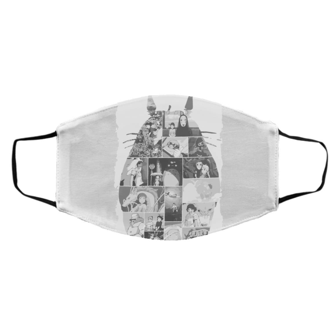 Ghibli Studio Collage Art Face Mask - Ghibli Store
