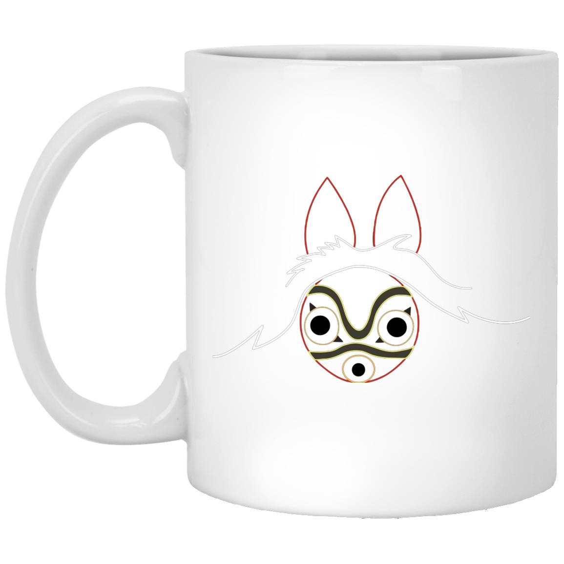 Princess Mononoke Minimalist Mug - Ghibli Store