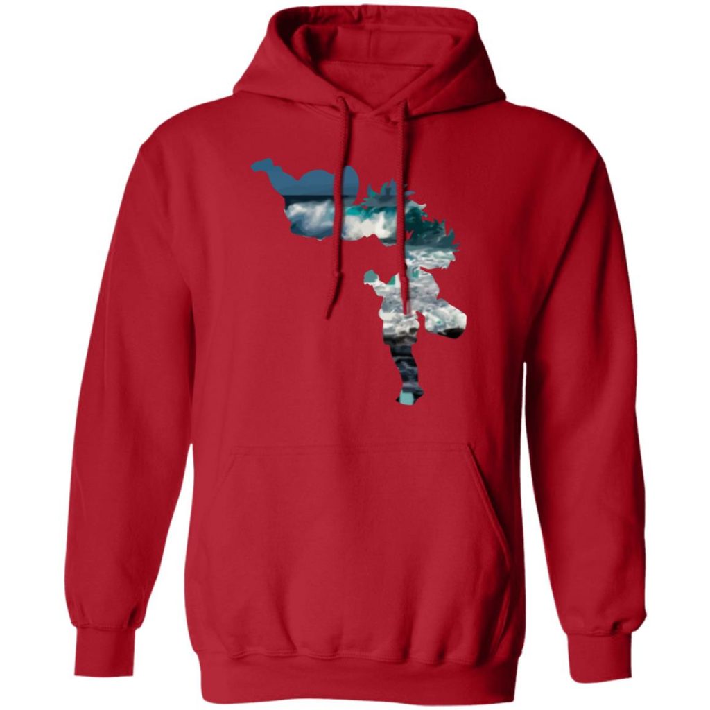 Ponyo and Sasuke Cutout Classic Hoodie - Ghibli Store