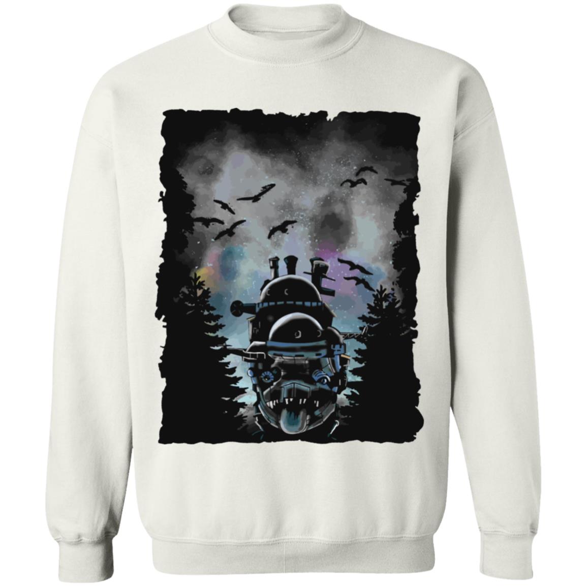 Howl's Moving Castle At Night Sweatshirt - Ghibli Store