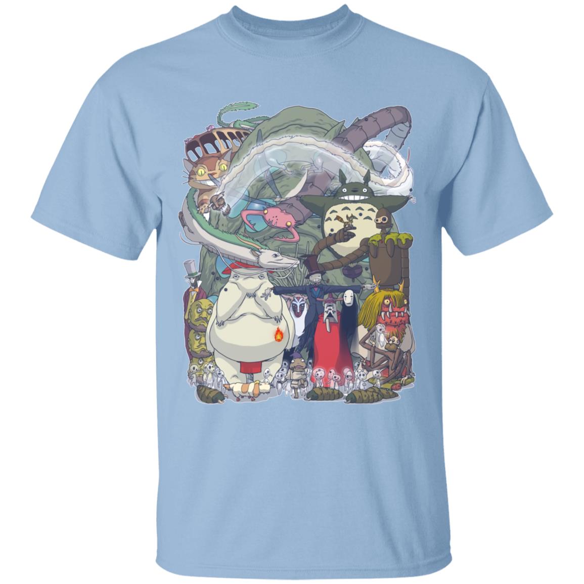 Ghibli Highlights Movies Characters Collection T Shirt - Ghibli Store