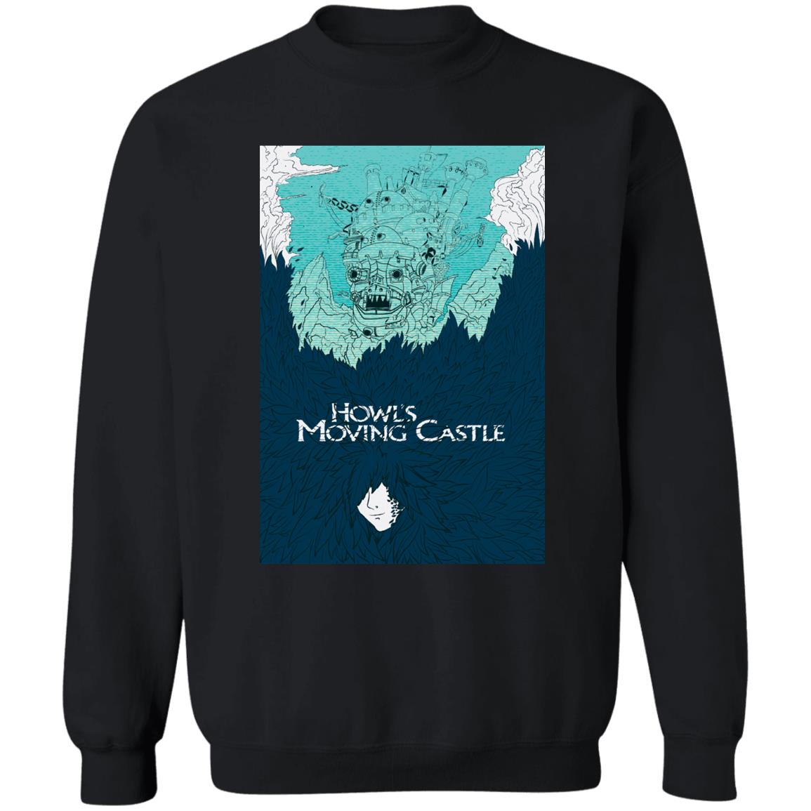 Howl’s Moving Castle Blue Tone Art Sweatshirt - Ghibli Store