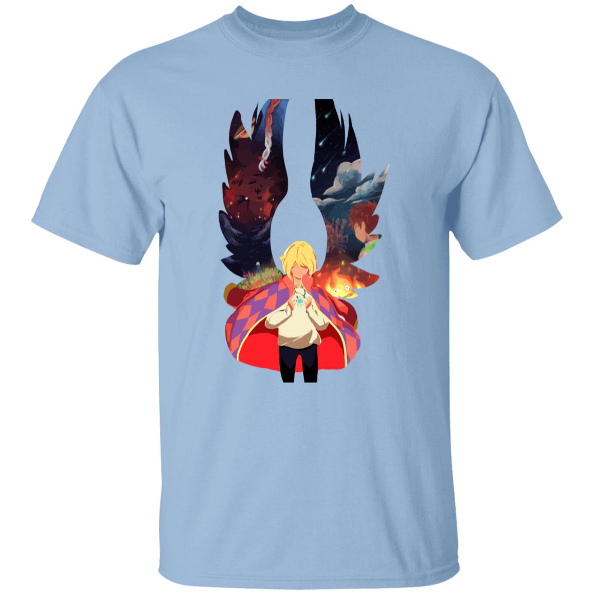Howl and Colorful Wings T Shirt - Ghibli Store