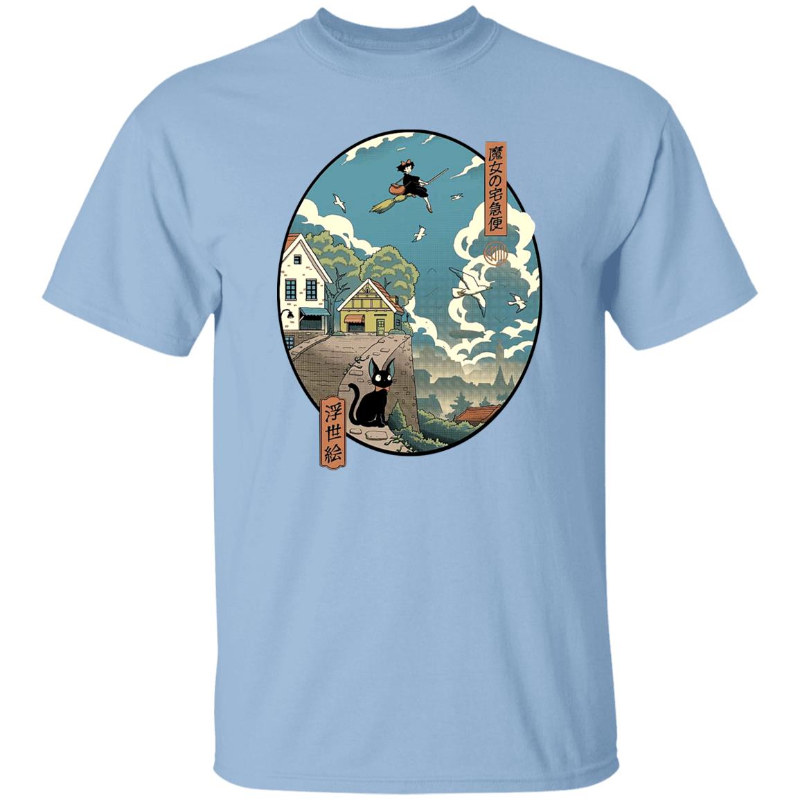 Kiki's Delivery Service Ukiyo-E Style T Shirt - Ghibli Store