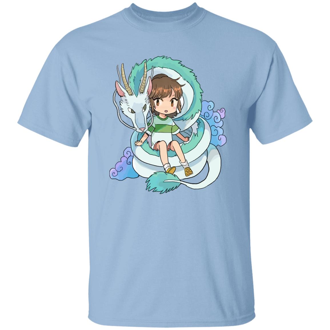 Spirited Away Chihiro and The Dragon Chibi T Shirt - Ghibli Store