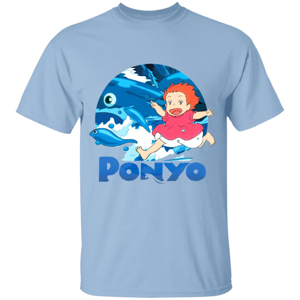 Ghibli Studio Ponyo On The Waves T Shirt for Kid - Ghibli Store