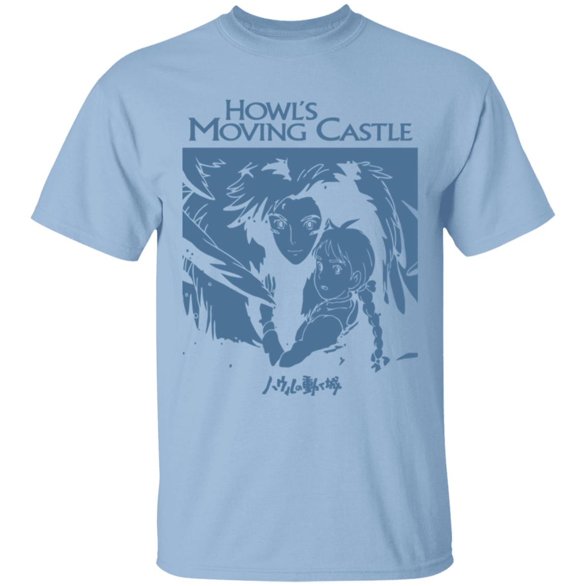 Howl's Moving Castle Black & White T Shirt for Kid - Ghibli Store