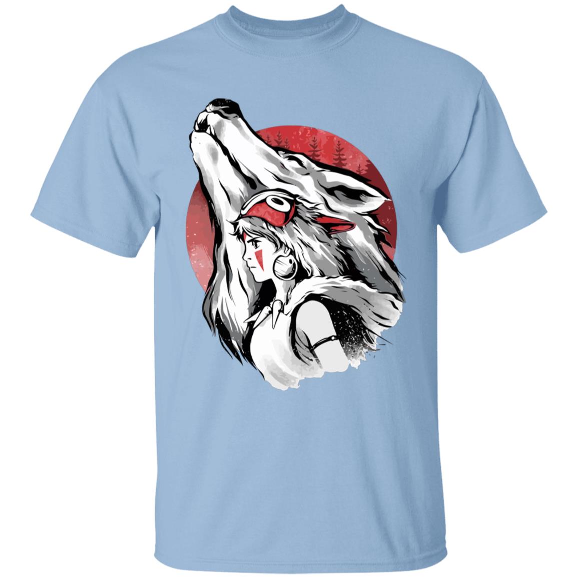 Princess Mononoke - Red Moon T Shirt for Kid - Ghibli Store