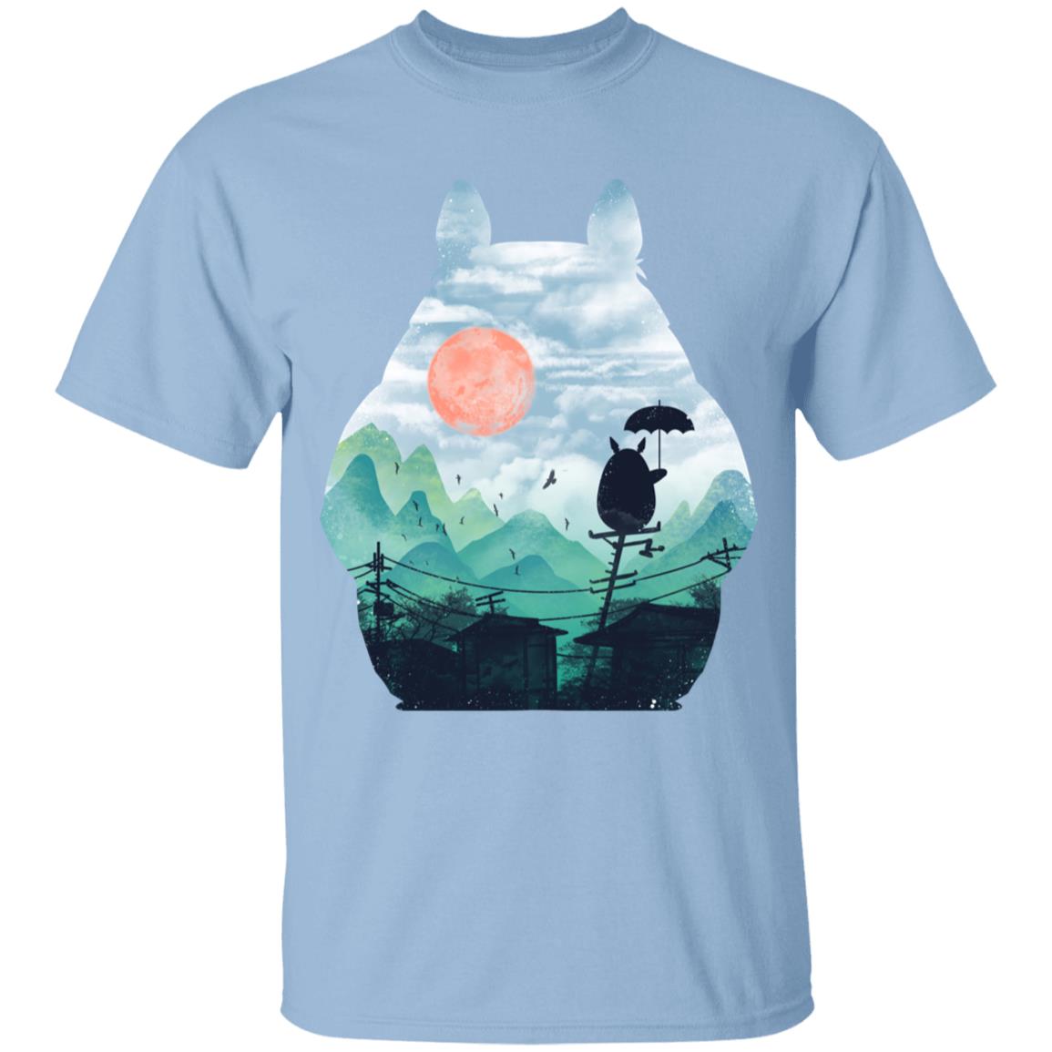 Totoro on the Line Lanscape T Shirt for Kid - Ghibli Store