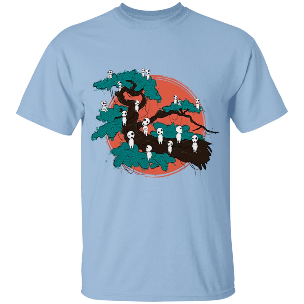 Tree Spirits by the Red Moon T Shirt for Kid - Ghibli Store