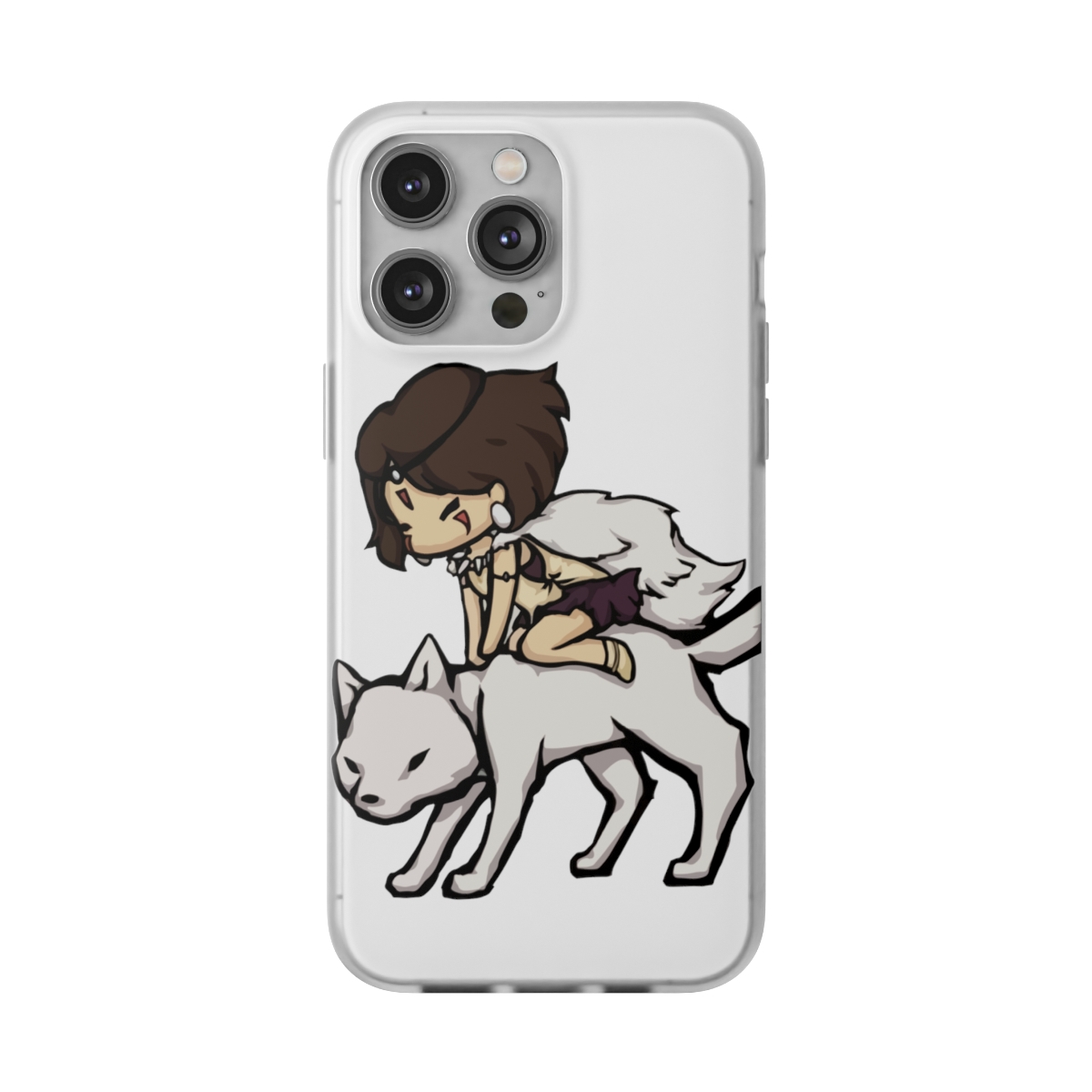 Princess Mononoke and the Wolf Chibi iPhone Cases - Ghibli Store