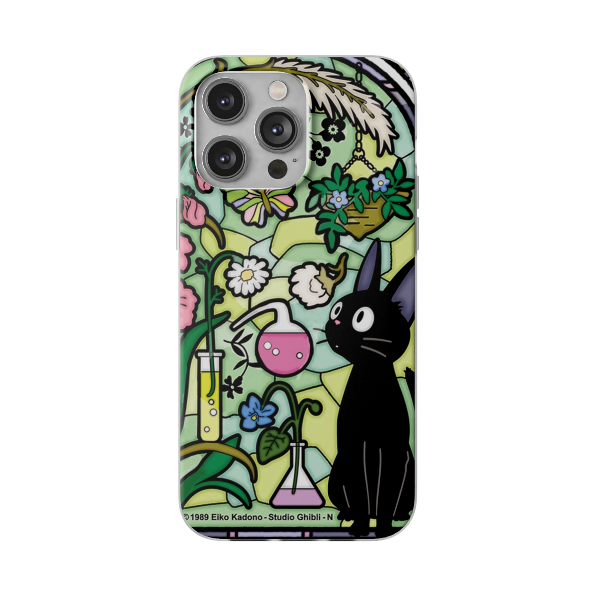 Jiji by the Stained Glass Window iPhone Cases - Ghibli Store