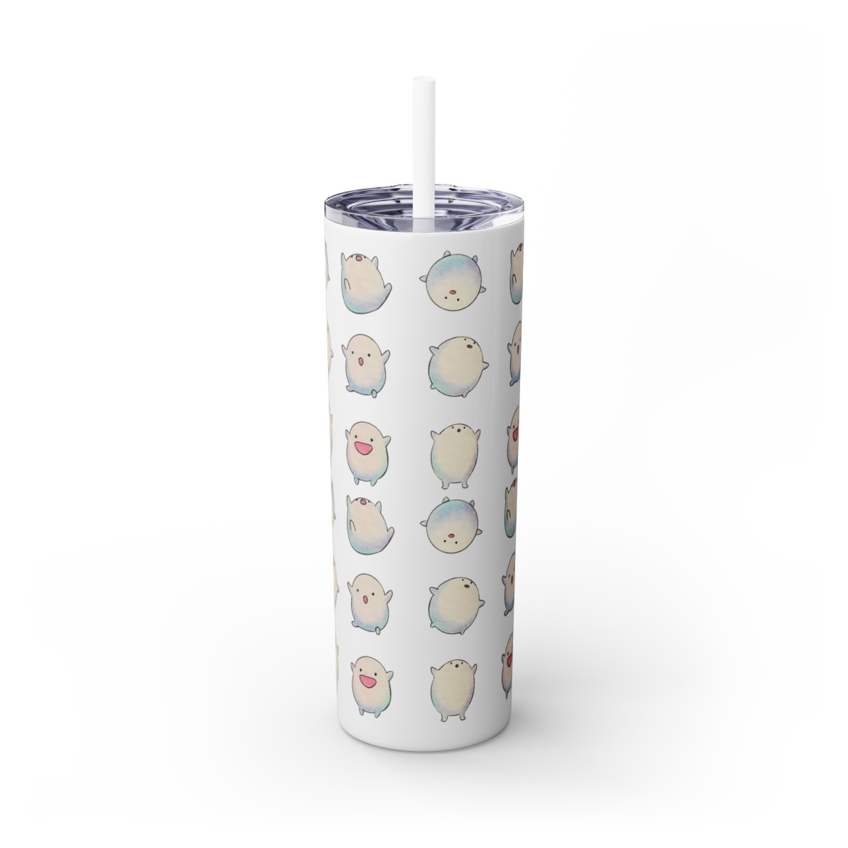 Warawara Chibi Fanart Skinny Tumbler with Straw - Ghibli Store