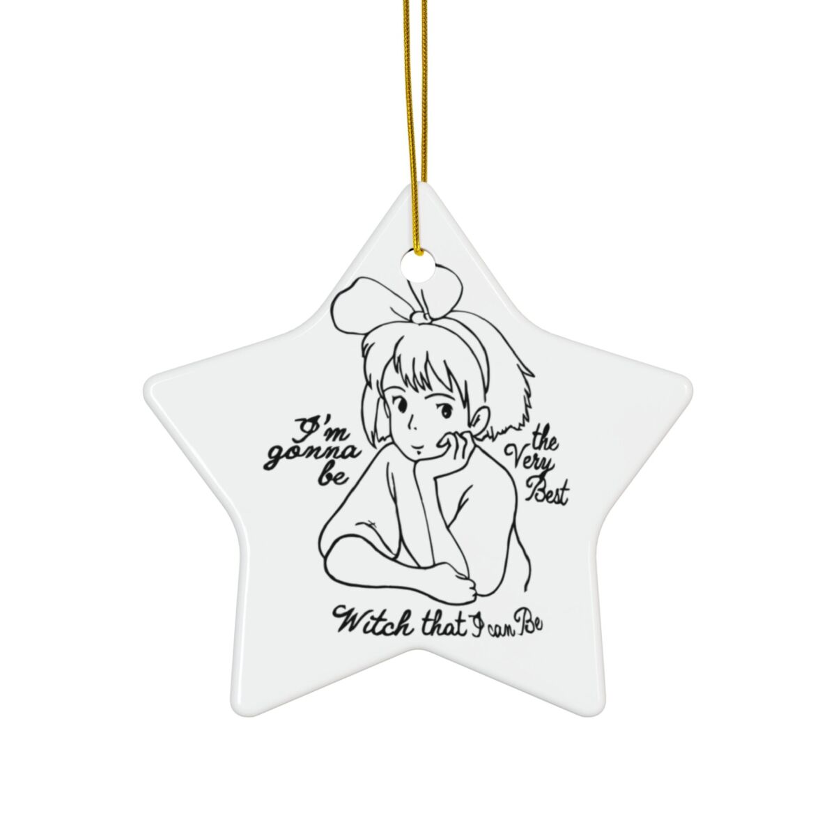 Kiki's Delivery Service - Kiki the Best Witch Ceramic Ornament - Ghibli ...
