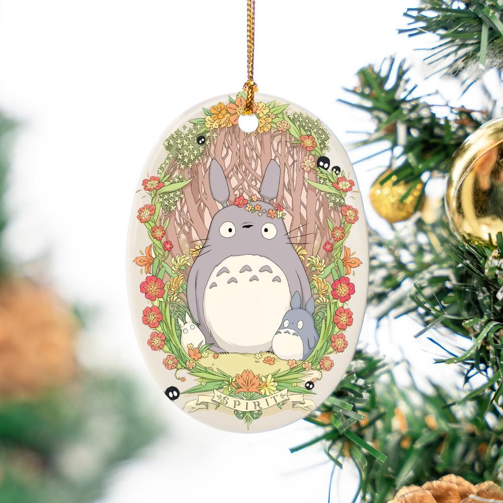 Totoro Family in Jungle Ceramic Ornament - Ghibli Store