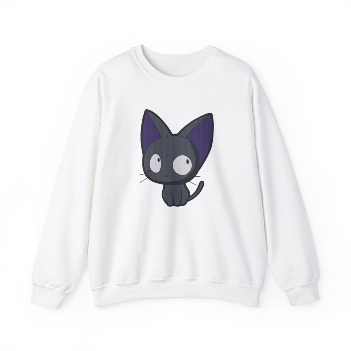 Kiki's Delivery Service - Jiji Chibi Embroidered Sweatshirt - Ghibli Store